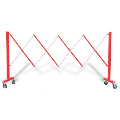 3.4m Red Expanding Barricade | Expanding Crowd Barricades