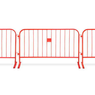 Red Steel Crowd Barricade | Crowd Control Barricades