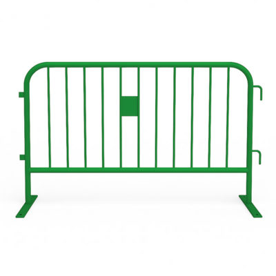 Green Steel Crowd Barricade | Crowd Control Barricades